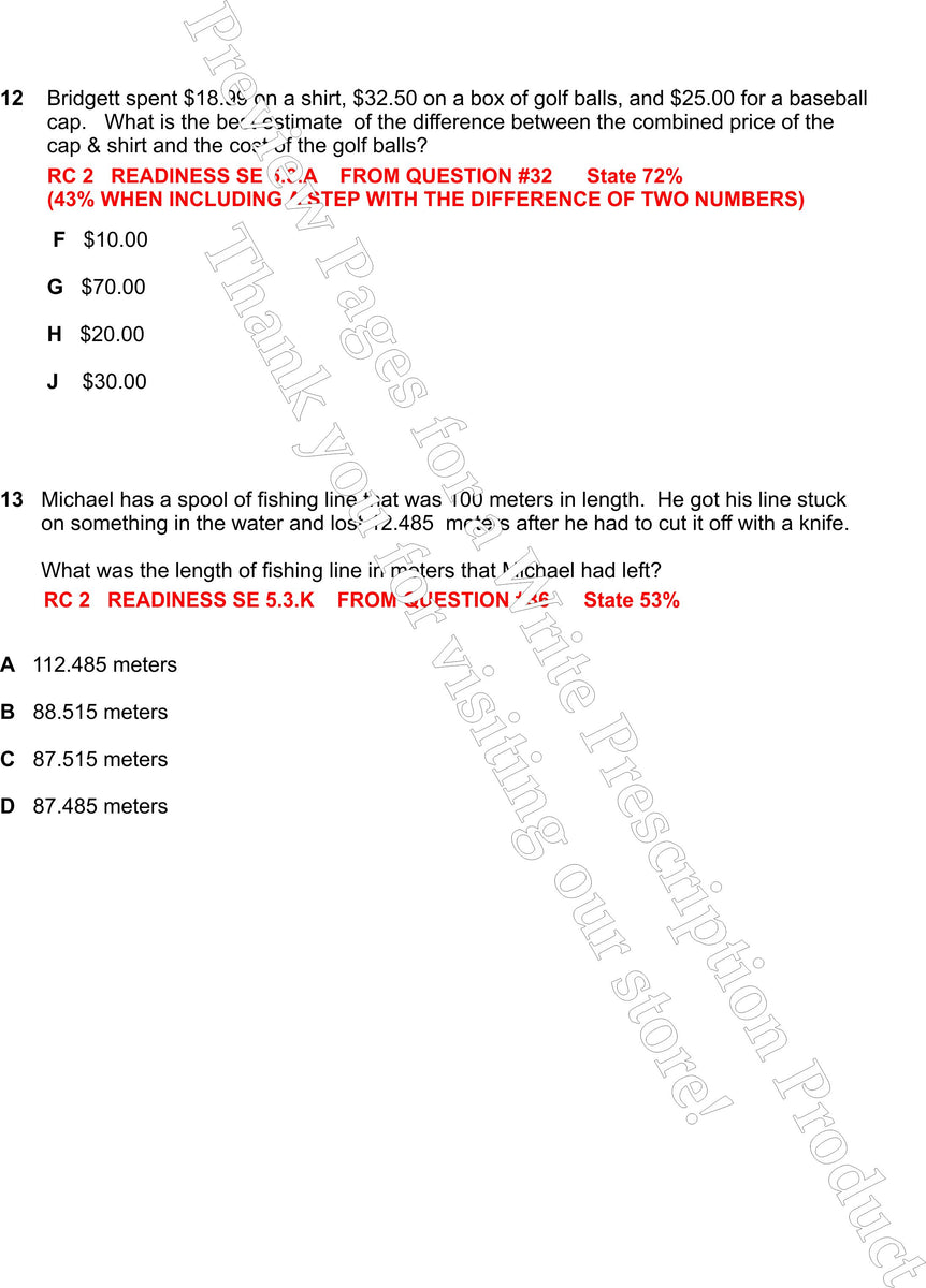 5TH GRADE MATH SURGERY BASED ON MOST DIFFICULT QUESTIONS FROM 2021 TES ...