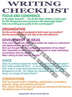 Writing Checklist Poster – The WRITE Prescription/May the Fours be with ...